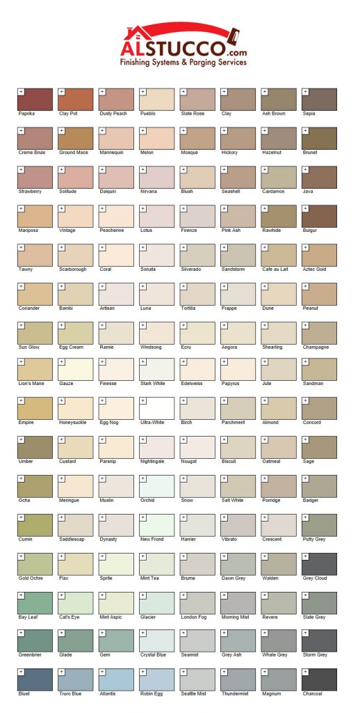 Colours | AL Stucco & Parging